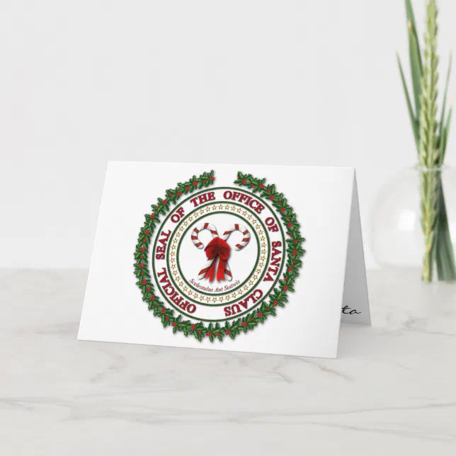 Christmas Morning Note From Santa Claus Holiday Card | Zazzle