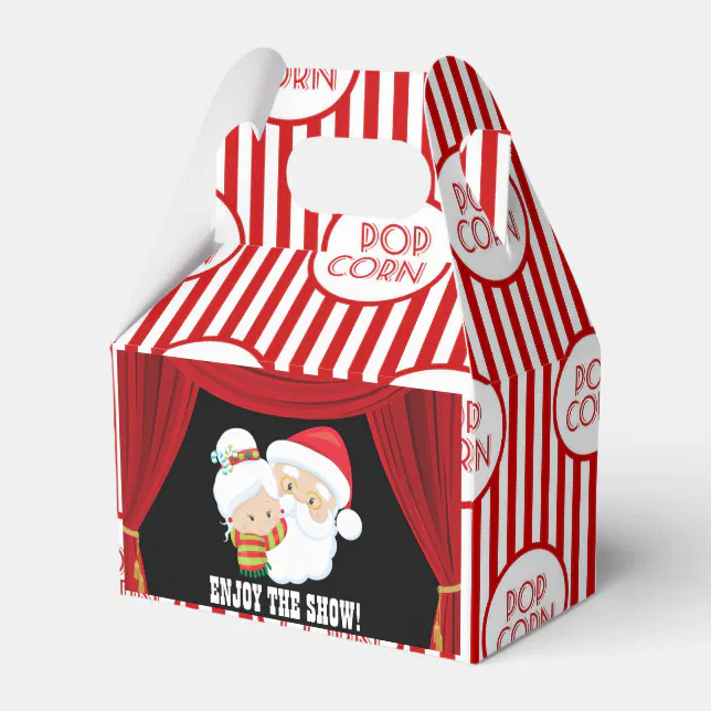 Christmas Movie Night popcorn box | Zazzle