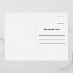 Christmas Moving Announcement Rose Gold Postcard | Zazzle