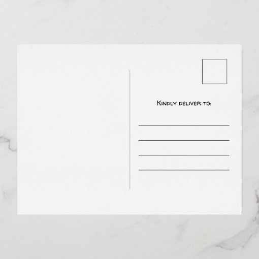 Christmas Moving Announcement Rose Gold Postcard | Zazzle