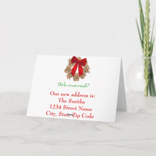 Christmas Moving Card | Zazzle
