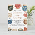 Christmas Mug Exchange, Mug Swap Holiday Party Invitation | Zazzle