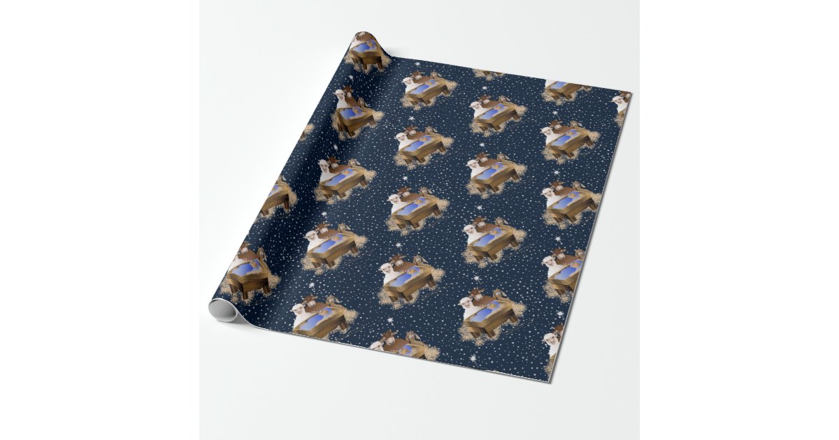 Christmas Nativity Baby Jesus Wrapping Paper | Zazzle