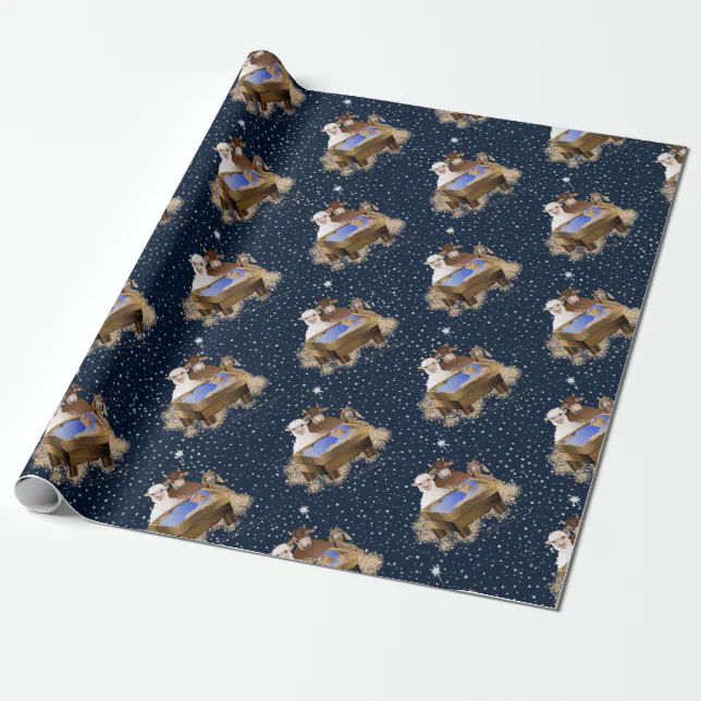 Christmas Nativity Baby Jesus Wrapping Paper | Zazzle