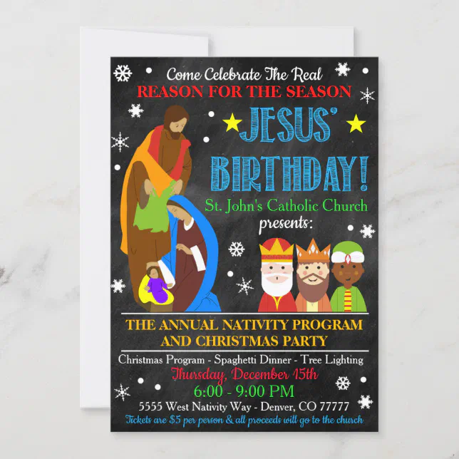 Christmas Nativity Invitation | Zazzle