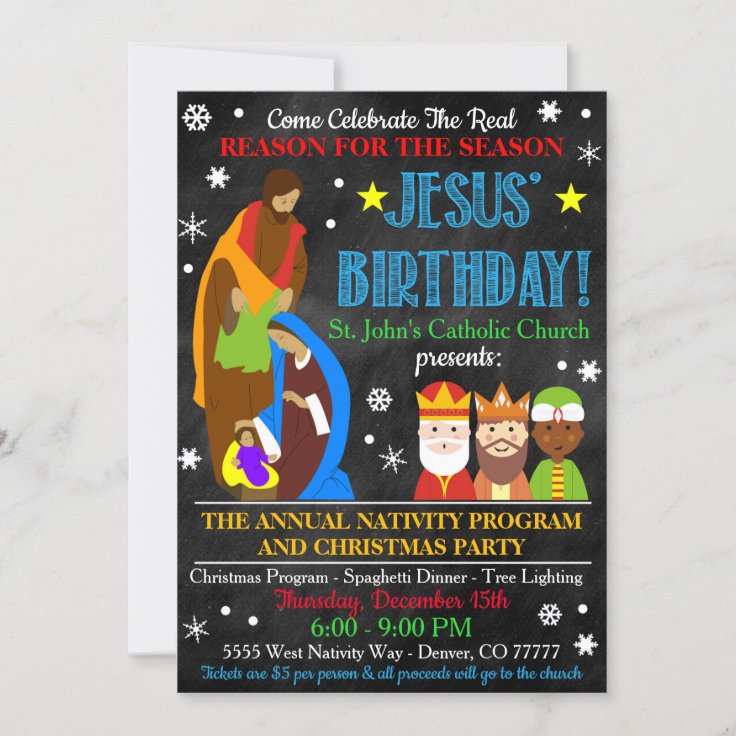 Christmas Nativity Invitation | Zazzle