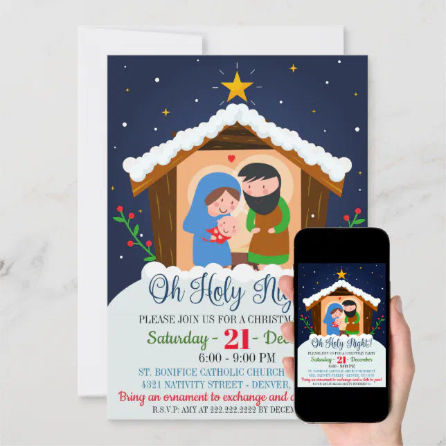 Christmas Nativity Invitation | Zazzle