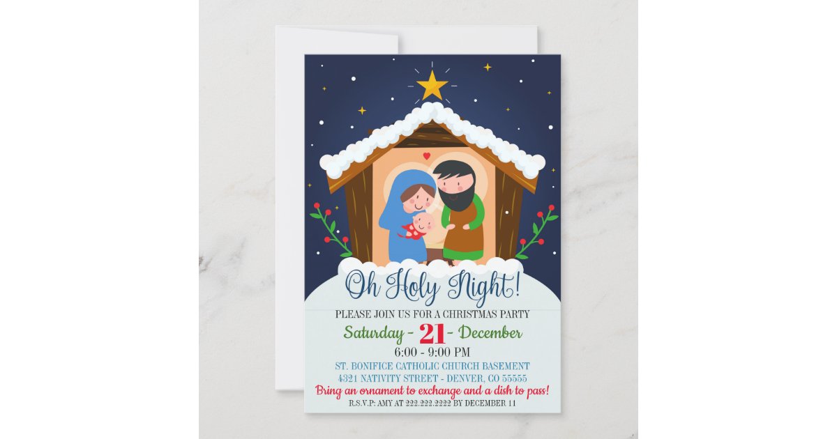 Christmas Nativity Invitation | Zazzle