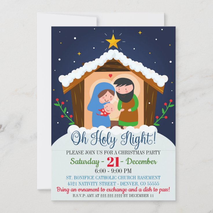 Christmas Nativity Invitation | Zazzle