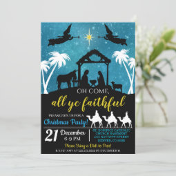 Christmas Nativity Invitation | Zazzle