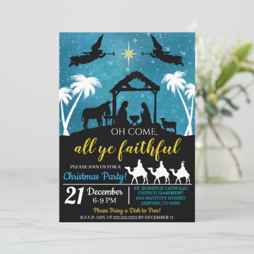 Christmas Nativity Invitation | Zazzle