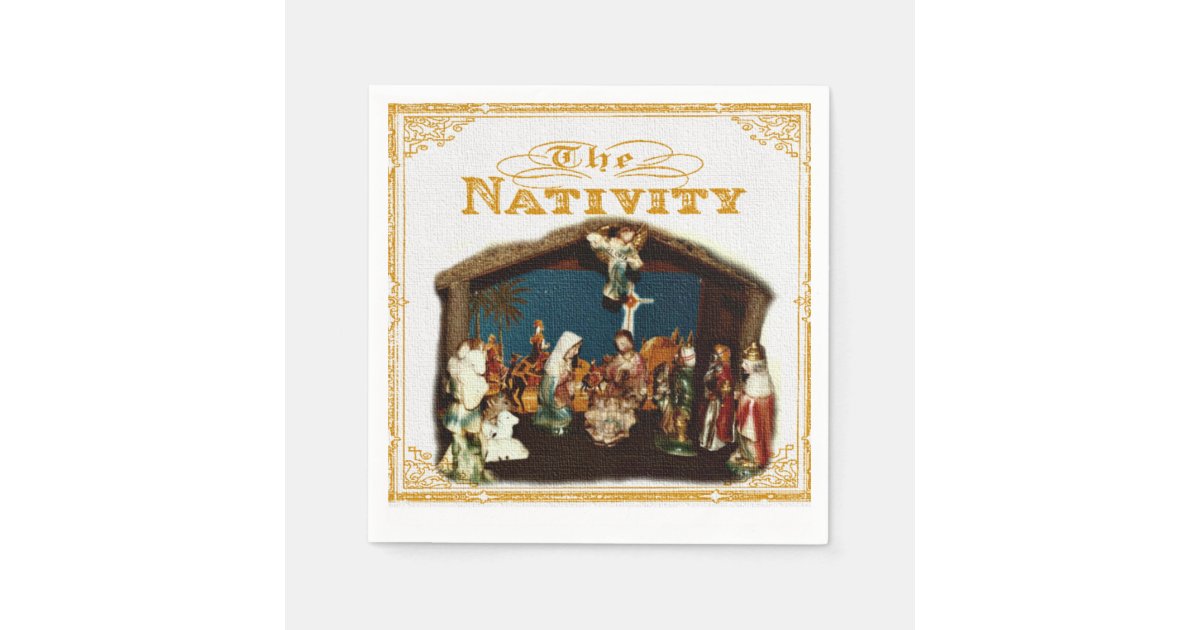 Christmas Nativity Napkins | Zazzle