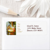 Christmas Nativity Return Address Label | Zazzle
