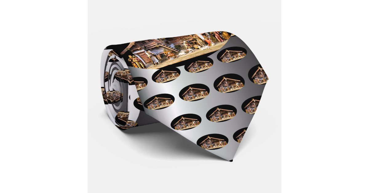 Christmas Nativity Scene Neck Tie | Zazzle