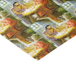 Christmas Nativity Scene Tissue Paper | Zazzle