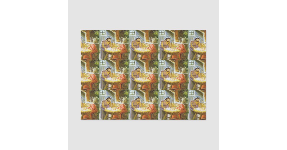Christmas Nativity Scene Tissue Paper | Zazzle