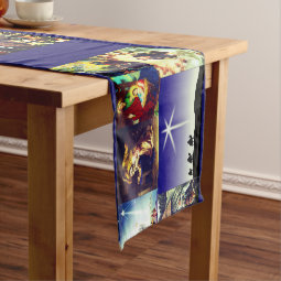 Christmas Nativity Table Runner | Zazzle