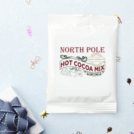 Christmas North Pole Party Hot Chocolate Drink Mix | Zazzle
