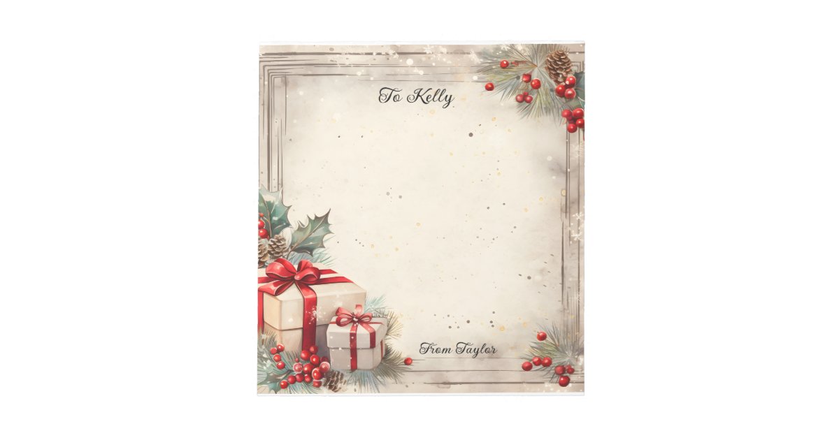 Christmas notepad | Zazzle
