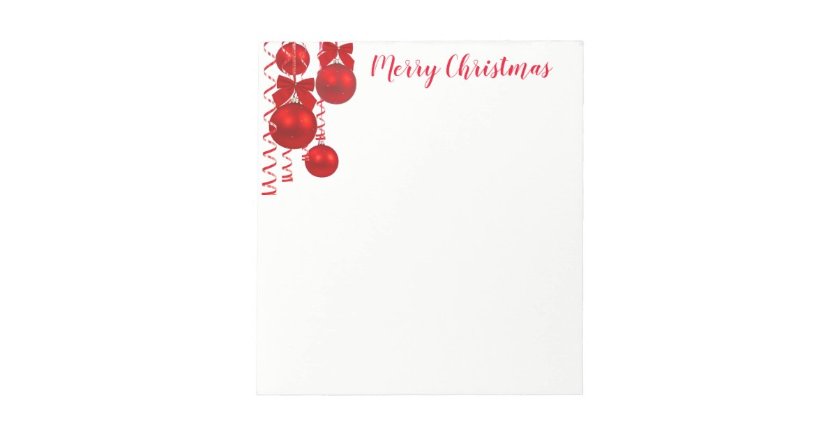 Christmas Notepad | Zazzle