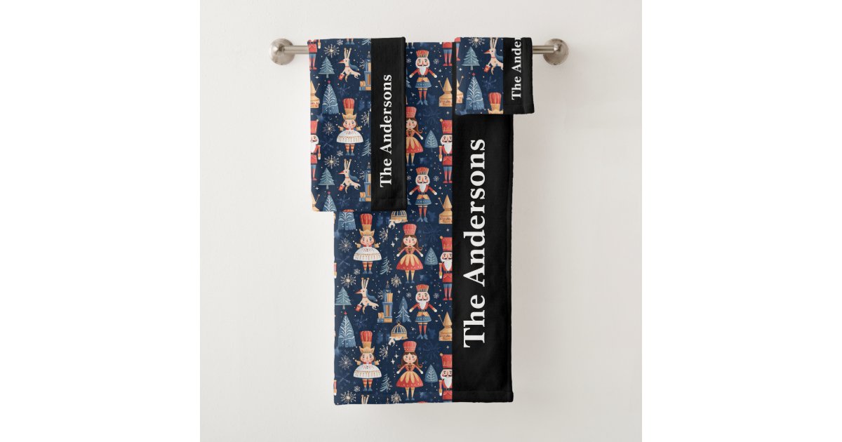 Christmas Nutcracker Bath Towel Set | Zazzle