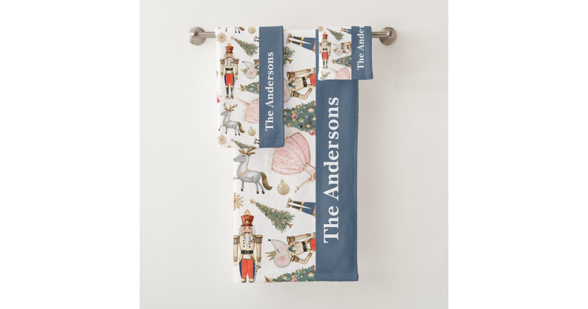 Christmas Nutcracker Bath Towel Set | Zazzle