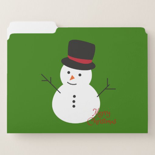 Christmas Office File Folders | Zazzle