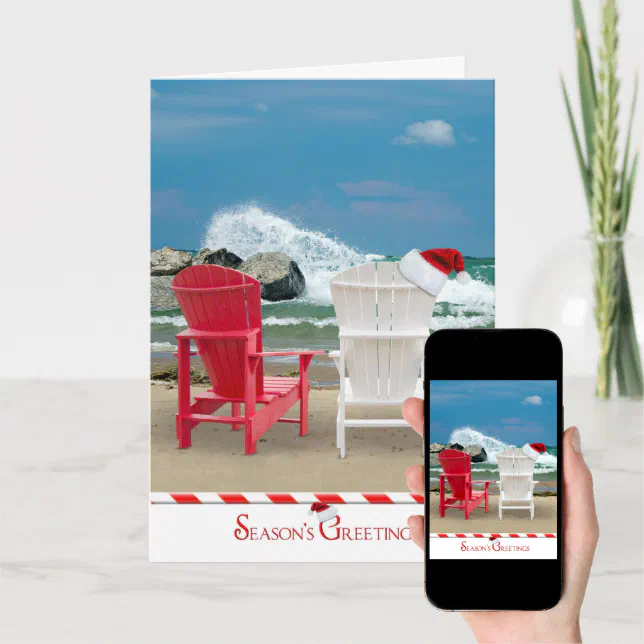 Christmas on the Beach Holiday Card | Zazzle