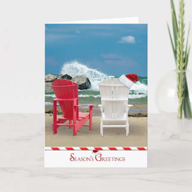 Christmas on the Beach Holiday Card | Zazzle