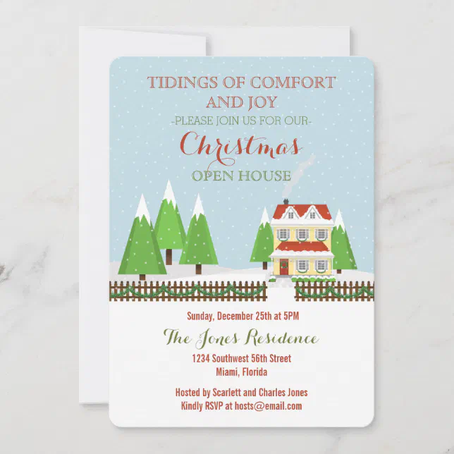 Christmas Open House Invitation | Zazzle