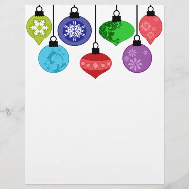 Christmas Ornaments Flyer | Zazzle
