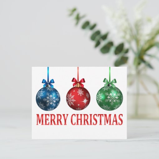 Christmas Ornaments Postcard | Zazzle