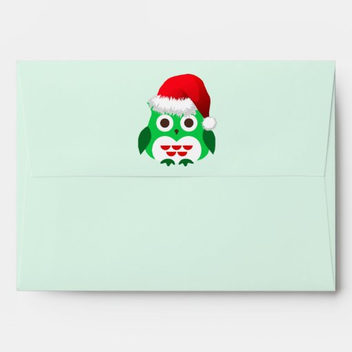 Christmas Owl Envelope | Zazzle