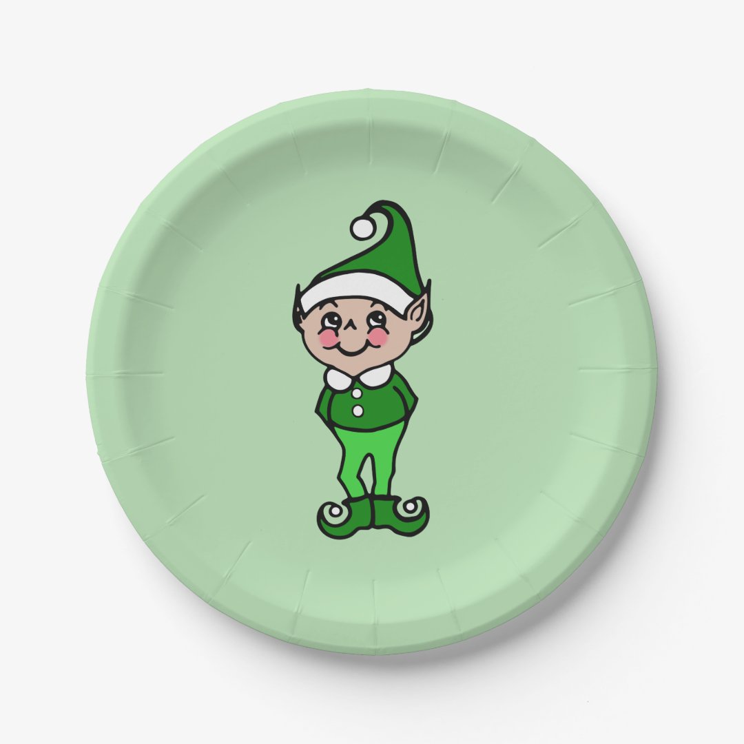 Christmas Party Elf Paper Plates | Zazzle