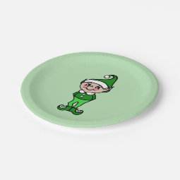 Christmas Party Elf Paper Plates | Zazzle