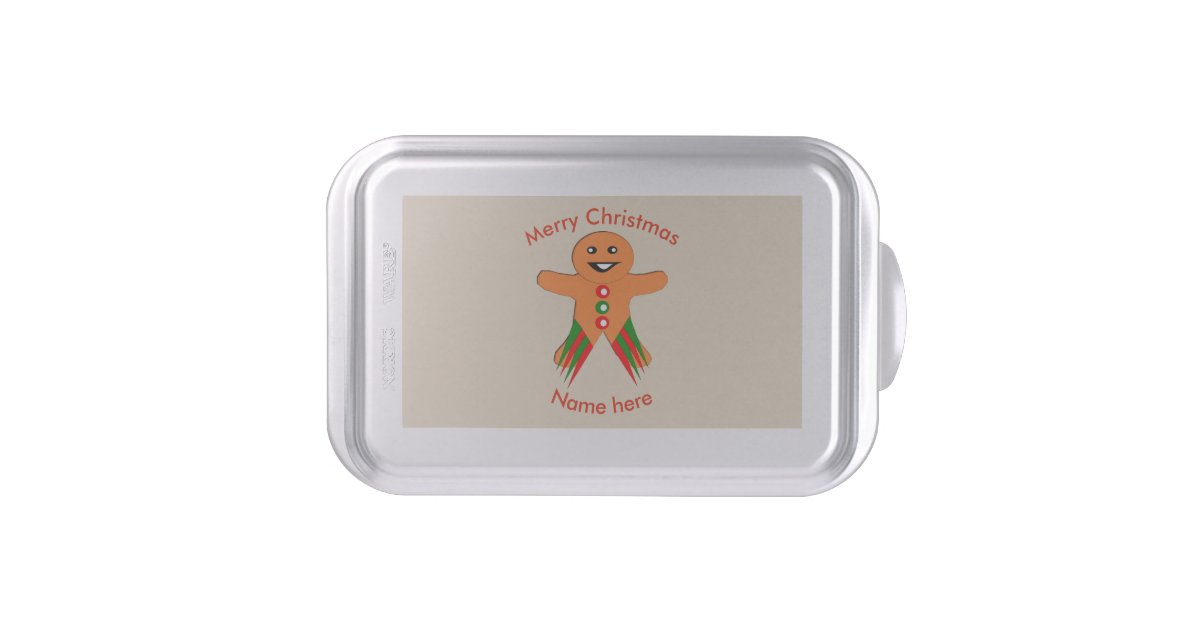 Christmas Party Gingerbread Man Cake Pan | Zazzle