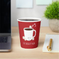 Christmas Party Hot Chocolate Hot Cocoa Paper Cups | Zazzle