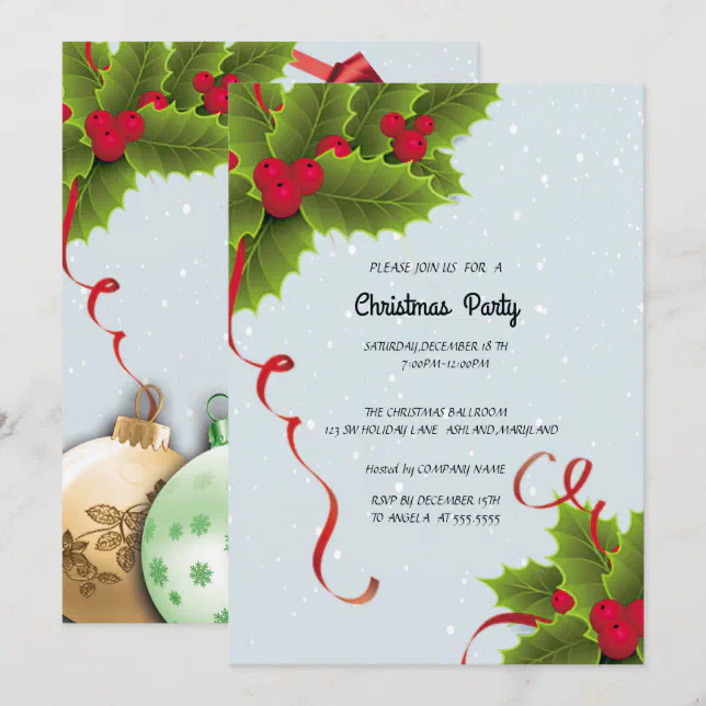 Christmas Party Invitation | Zazzle