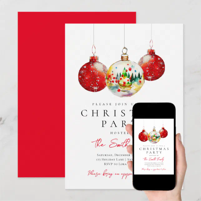 Christmas Party Invitation | Zazzle