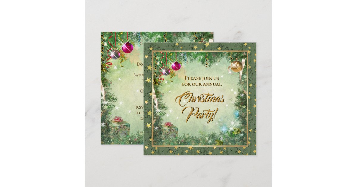 Christmas Party Invitation | Zazzle