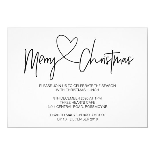 Christmas Party Invitation Christmas Lunch Invite | Zazzle.com