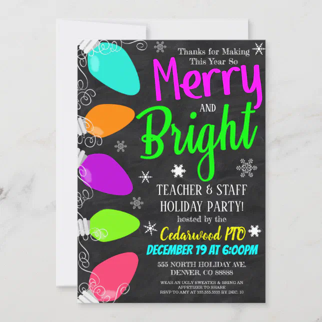 Christmas Party Invitation, Holiday Staff Invitation | Zazzle
