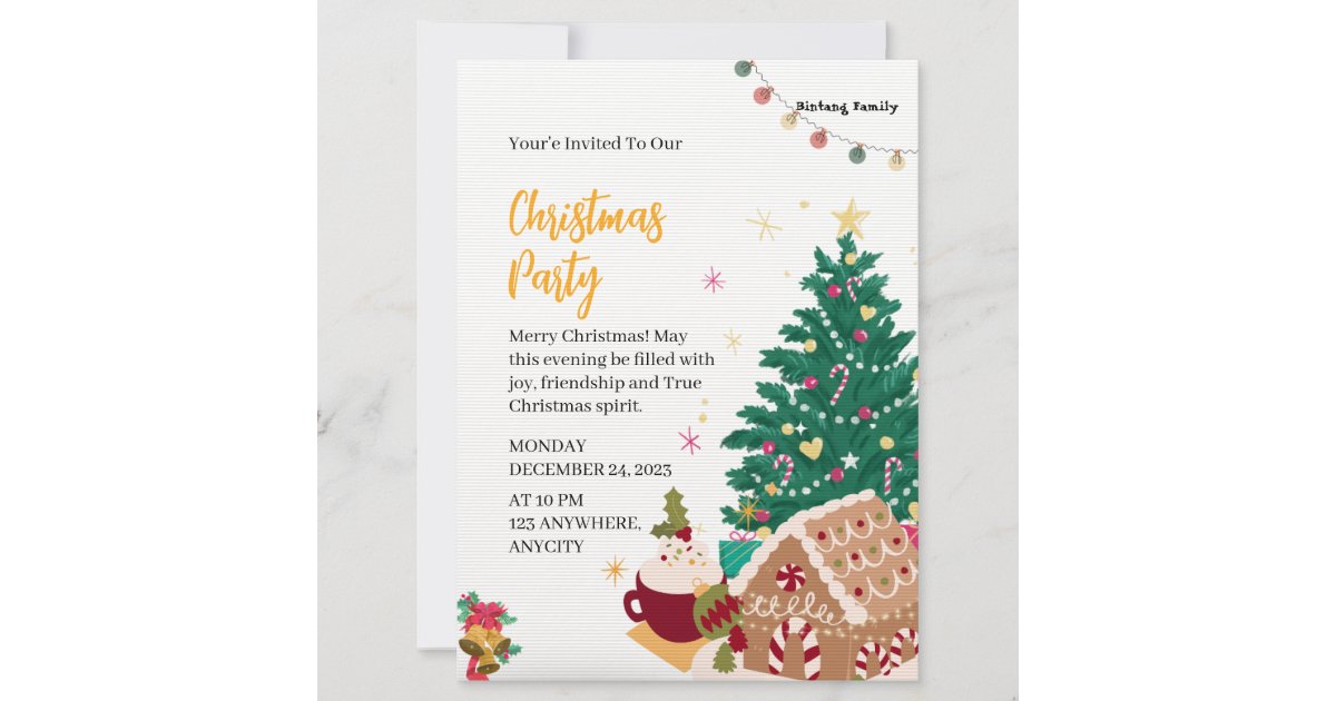 Christmas Party Invitation Letter | Zazzle