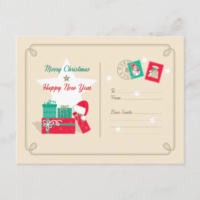 Christmas Party Invitation Postcard | Zazzle