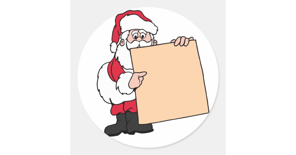 Christmas Party Name Tag Santa Claus | Zazzle