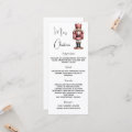 Christmas party nutcracker dinner menu card | Zazzle