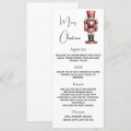 Christmas party nutcracker dinner menu card | Zazzle