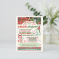 Christmas Party Retro 1950s Midcentury Xmas Humor Holiday Postcard | Zazzle