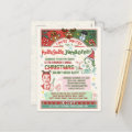 Christmas Party Retro 1950s Midcentury Xmas Humor Holiday Postcard | Zazzle