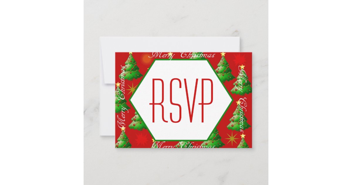 Christmas Party RSVP Invitation | Zazzle